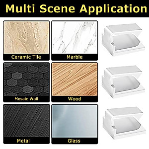 Kanemc 80 PCS 3/5” Cable Wire Clips, Upgraded Cord Management Strong Adhesive Cable Clamps for Under Desk, Outdoor Lights Strip, Wall, Desktop, Car, Dash Cam, TV PC Ethernet (White)