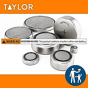 Taylor Programmable Digital Candy and Deep Fry Thermometer with Green Light Alert Display and Adjustable Pan Clip