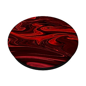 Stylish Swirls | Red PopSockets PopGrip: Swappable Grip for Phones & Tablets