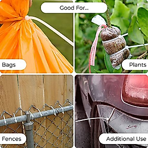 12" White Zip Cable Ties (1000 Pack), 40lbs Tensile Strength - Heavy Duty, Self-Locking Premium Plastic Cable Wire Ties for Indoor and Outdoor by Bolt Dropper (White)