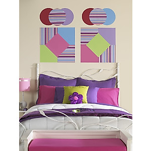 Brewster Home Fashions WPB90222 Wall Pops Purple Perk Blox, Set of 5 Stickers