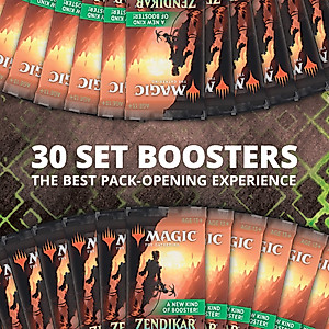 Magic: The Gathering Zendikar Rising Set Booster Box | 30 Packs (360 Cards) + 1 Box Topper | Foil in Every Pack