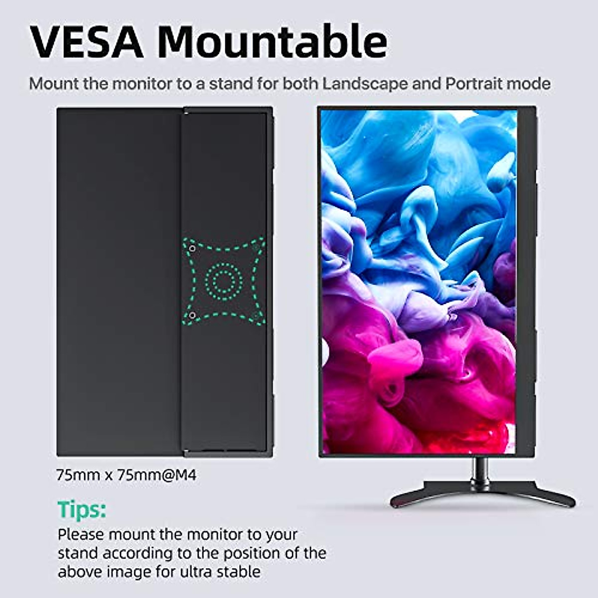 cocopar Portable Monitor – Upgraded 17.3 Inch IPS HDR 72% sRGB FreeSync USB-C 1080P FHD Eye Care Portable Screen with Type C HDMI Speakers Kickstand for Laptop PC Mac Surface Phone PS5 PS4 Xbox