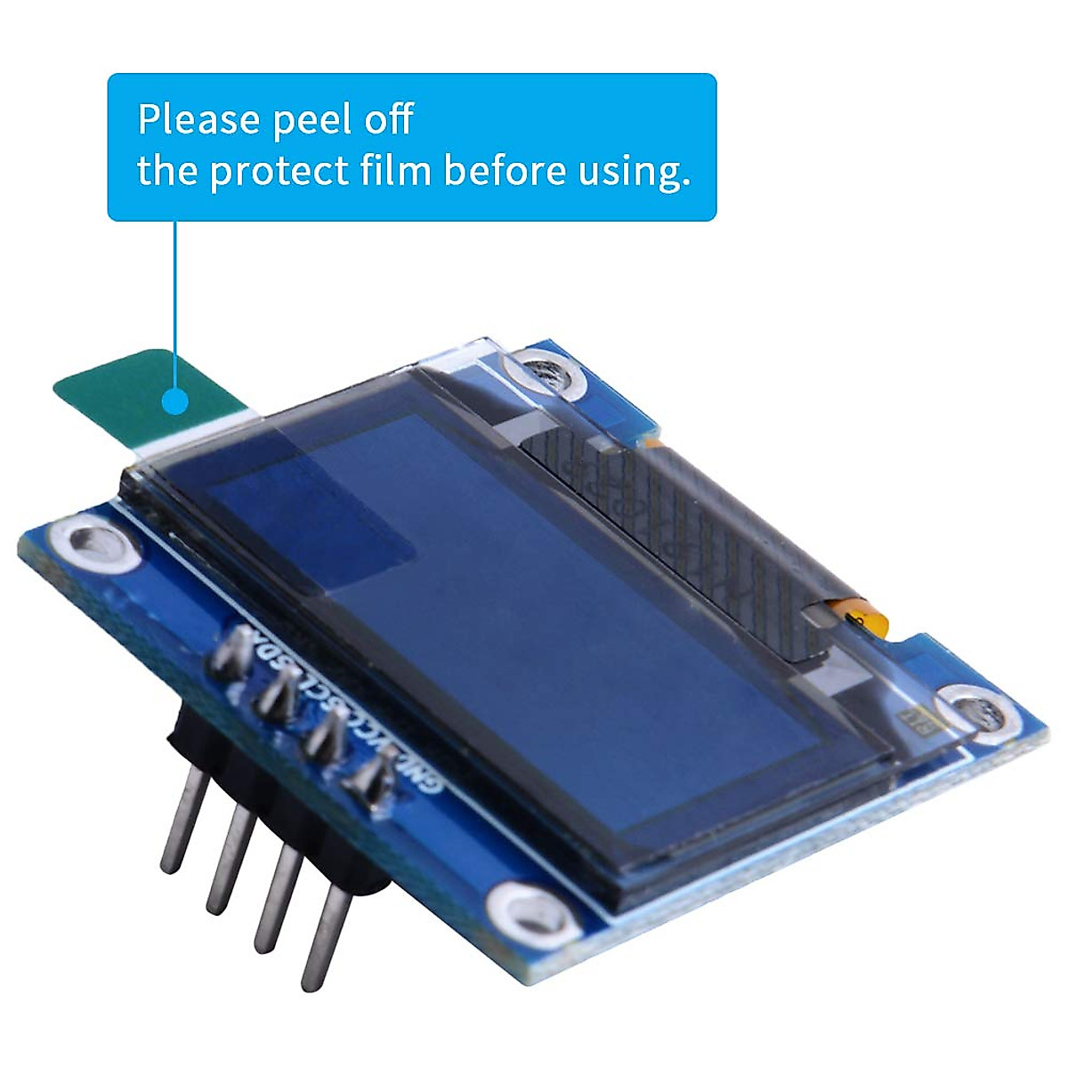 GeeekPi 5PCS 0.96 Inch OLED Module 12864 128x64 White Driver IIC Serial Display Board Module for Arduino, Raspberry Pi,Beagle Bone Black