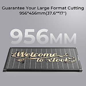 xTool Extension Honeycomb Panel for xTool D1/D1 Pro and Most Laser Engraver and Cutter, Fast Heat Dissipation and Desktop-Protecting for Laser Engraving Machine, Extending Working Area to 37.6"*17"