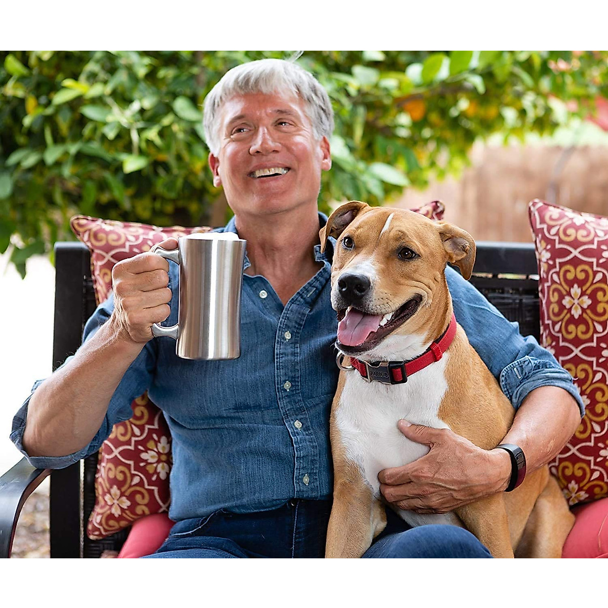 Personalized Beer Mug: Custom Engraved Stainless Steel Stein for Men, Groomsmen, Dad - Large 20 oz, Laser Engraved Beer Glass
