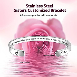 ICRGB Sister Birthday Gift ideas, Gifts Basket for Sister, Unique Birthday Gift Box for Sister, Customized Sister Friendship Gifts, Gift Set for Women, Thank You Gift for Sister