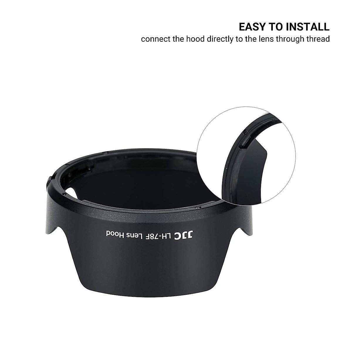 Lens Hood for Canon RF 24-240mm F4-6.3 IS USM on EOS R6 R5 RP R Camera, Reversible Lens Shade Replace Canon EW-78F Hood