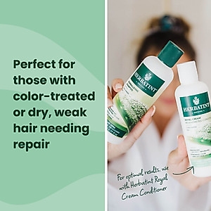 Herbatint Normalizing Shampoo for Color-Treated, Normal Hair - Aloe Vera to Rebalance, Strengthen, & Add Shine - No Parabens, Sulfates, Gluten - 8.79 fl oz.