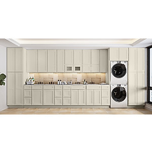 LOVMOR 36'' Bathroom Vanity Sink Base Cabinet with 2-Doors, Storage Cabinet with 3-Drawers on The Right, Suitable for Bathrooms, Kitchens, Laundry Rooms and Other Places.