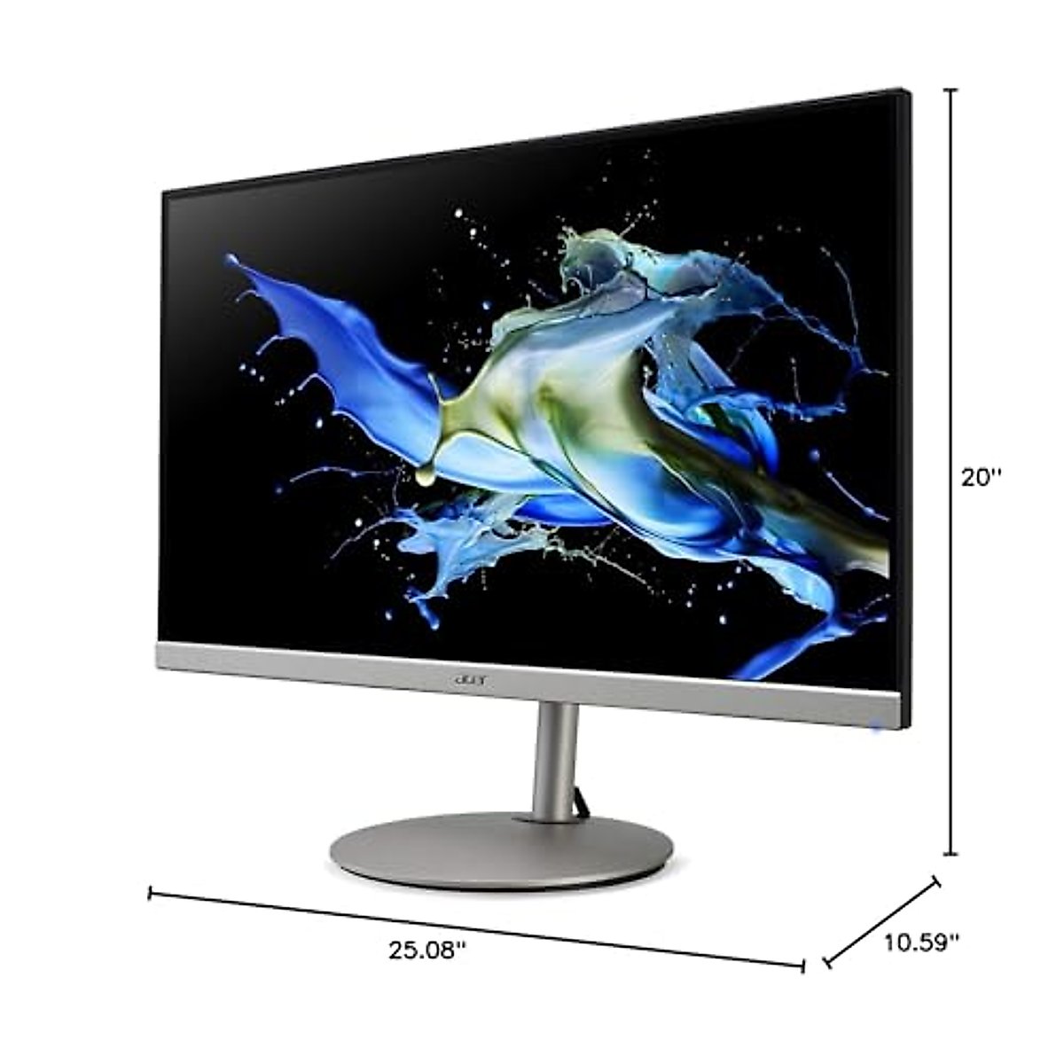 Acer CB282K smiiprx 28" UHD 4K (3840 x 2160) IPS Zero Frame Home Office RADEON FreeSync Monitor, 4ms, 90% DCI-P3, Height Adjustable Stand with Tilt & Pivot (Display Port, 2 x HDMI),Black