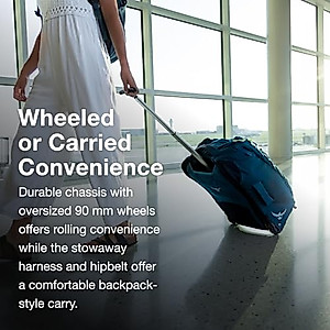 Osprey Fairview Women's Wheeled Travel Pack 36L, Black