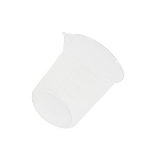Othmro 10Pcs 100ml Plastic Graduated Cups Measuring Cups PP Plastic Graduated Beaker Clear Scale Cups Liquid Measuring Mixing Cups Graduated Plastic Measuring Cups for Lab Kitchen Liquids Transparent