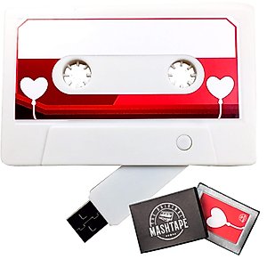 The Original MASHTAPE--Heart Balloon Design for Loved One, 8GB USB Cassette Flash Drive