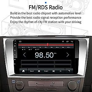 Cocheparts Car Stereo for Toyota Camry Radio 2007-2011 Built-in Apple Carplay/Android Auto/WiFi/Bluetooth/Steering Wheel Control/Split Screen/GPS Navigaion(Note:Not Compatible with JBL System)