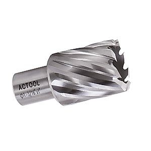 ACTOOL 1-3/16" Diameter × 1" Depth of Cut HSS ANNULAR CUTTER with 3/4'' Weldon Shank