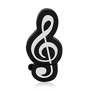 Usbkingdom 64GB USB 2.0 Flash Drive Cartoon Musical Note Shape Pen Thumb Drives Memory Stick Flashdrive Data Storage for Music Fans