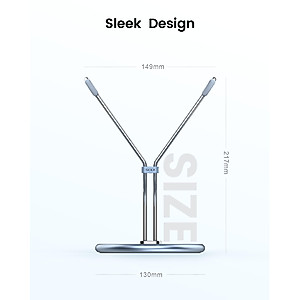 SODI Headphone Stand for AirPods Max - Desktop Headset Stand, Aluminum Anti-Slip Base Headphone Holder and Dock with Silicone Pad for Apple AirPods Max, Headphone Accessories for Desk, Blue