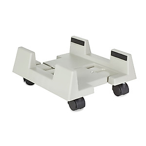 Mount-It! CPU Stand with Wheels, Adjustable Width Computer Cart, Universal Design Fits Desktop PC Tower ATX, Locking Wheels, 6-10.2" Wide 60 Lbs Capacity