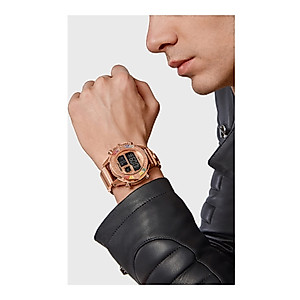 Philipp Plein The G.O.A.T. Collection Luxury Mens Watch Timepiece with a Rosegold Bracelet Featuring a Rose Gold Case and Rosegold Dial