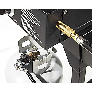 Blackstone Propane Adapter Hose & Regulator for 20 lb Tank, Gas Grill & Griddle - Weather Resistant & Corrosion Resistant - Extends Up To 3 Feet - 5471, Black