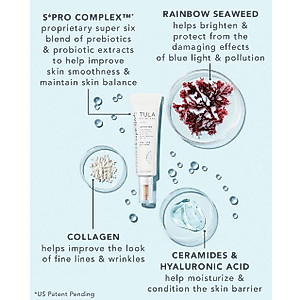 TULA Skin Care Radiant Skin Brightening Serum Skin Tint SPF-Facial Sunscreen Provides Broad Spectrum SPF 30 Protection, Tinted, Serum-Light Formula Brightens and Evens Skin-Shade 05, 1.0 fl oz.