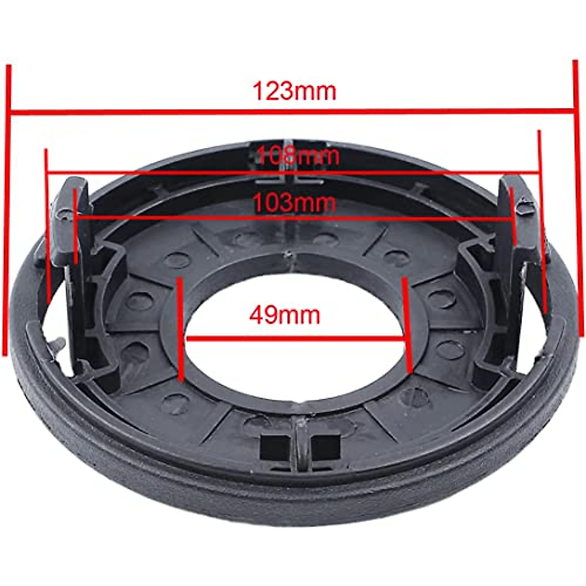 Hippotech Pack of 12 Spool and Cap Combo Replacement for Stihl Head Cover 25-2 FS 90 100 110 120 130 55 80 83 85