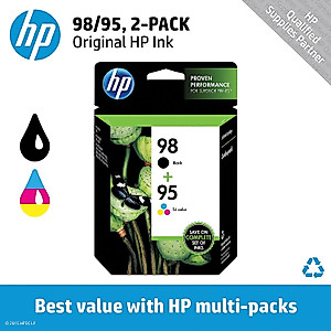 HP 95 | 2 Ink Cartridges | Black, Tri-color | C9364WN, C9368WN