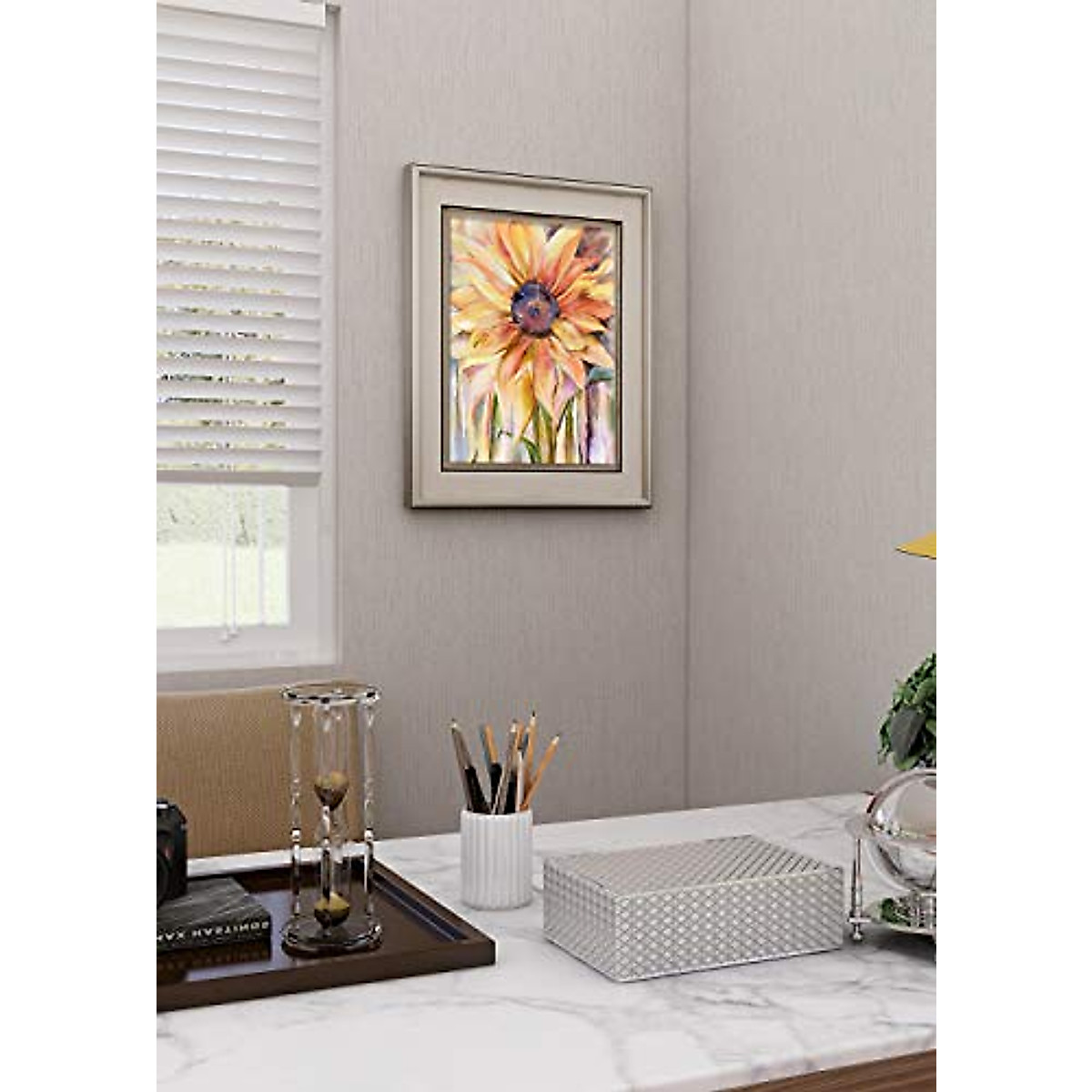 Slody Paint by Number for Adults DIY Flowers Oil Numbers Painting on Canvas Sunflower Acrylic Drawing Paintwork Art Crafts Without Frame,16x20 Inch