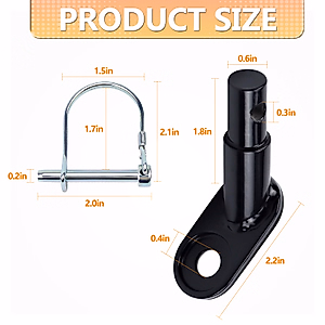 Bike Trailer Hitch Connector Coupler Bicycle Adapter for Children's Trailers,Cargo and Pet Bicycle Trailers,Black Adapter Accessories by Cenipar