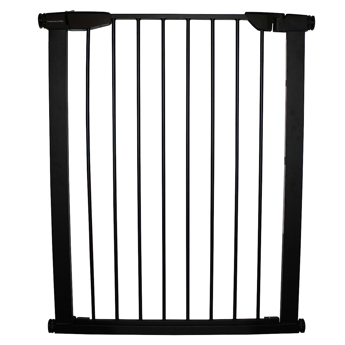 Cardinal Gates XTPPG Extra Tall Pressure Mounted Baby Gate - Adjustable Indoor Dog Gate - 36 Inch Tall Steel Safety Gate for Kids & Pets - 29.5 to 32.5 Inches Wide - Black