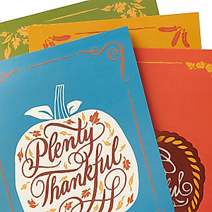 Hallmark Thanksgiving Cards Assortment, Rustic Thanks (16 Assorted Cards with Envelopes)