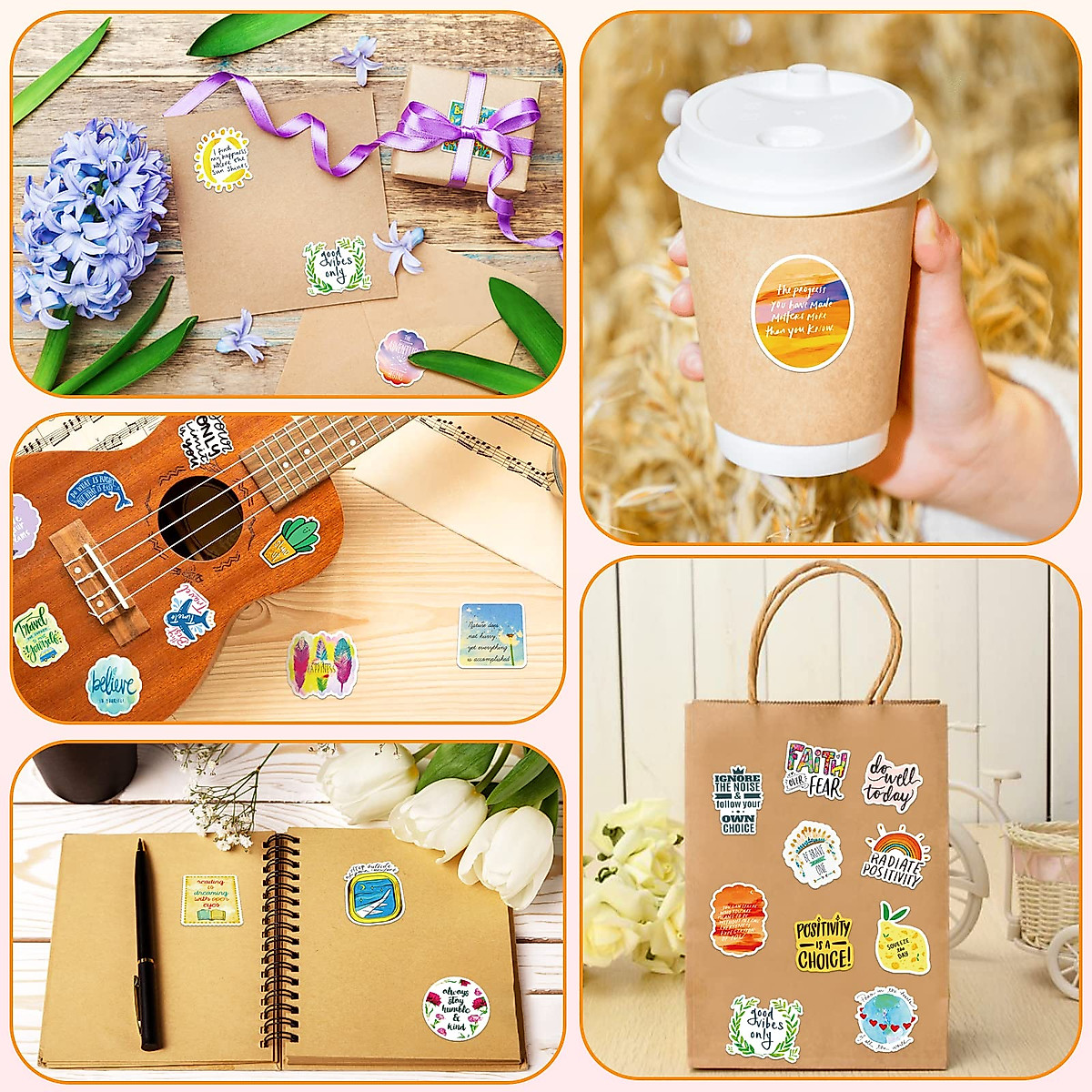 800PCS Motivational Stickers for Journaling, Envelope Seal, Thanksgiving Cards, Gift Box Packing, Positive Affirmation Stickers for Students, Teens, Teachers, 40Designs x 20Sets Thank You Stickers