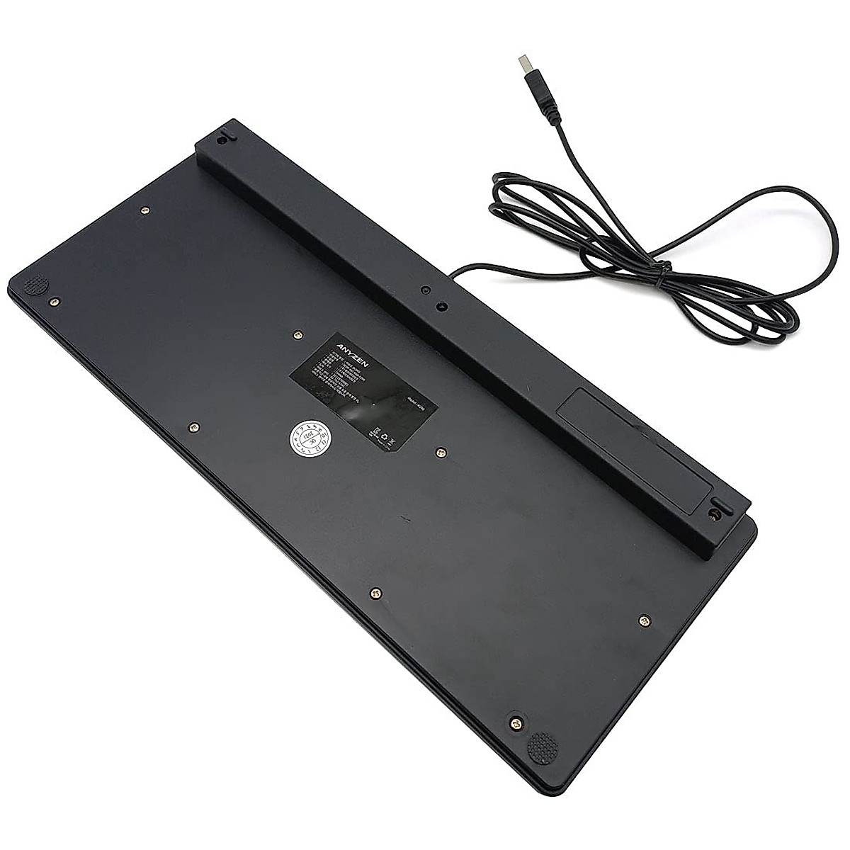 GARASANI Mini Wired Keyboard(Korean-English) Ultra Thin and Light Portable 78 Keys USB Desktop, Laptop, Windows 7/8/10, Keyboard Protection Skin, Korean Keyboard Stickers Included