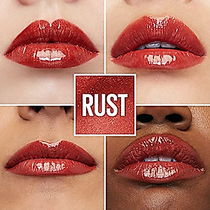 Maybelline New York Lifter Gloss High Shine Lip Gloss with Hyaluronic Acid, Bronzed, 16 Rust