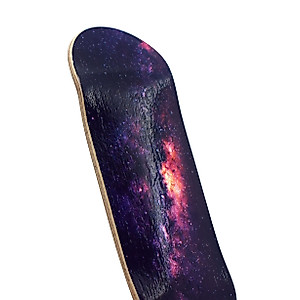 Teak Tuning Premium Fingerboard Graphic Deck, Galaxy - 32mm x 97mm - Heat Transfer Graphics, Pro Shape & Size - Pre-Drilled Holes - Includes Prolific Foam Tape