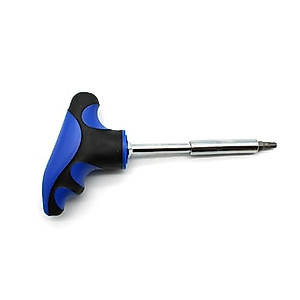 TEMO 1/4 Inch T-Handle Hex Bit Holder Screwdriver, 5 Inch Long