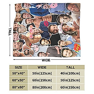Blanket Bradley Cooper Soft and Comfortable Warm Fleece Blanket for Sofa,Office Bed car Camp Couch Cozy Plush Throw Blankets Beach Blankets