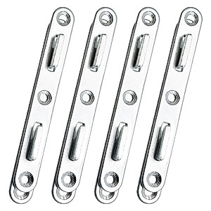 BokWin 4 PCS Wood Bed Rail Connecting Fittings，5 Inch Thicken Bed Rail Fasteners Zinc Round Bed Hook