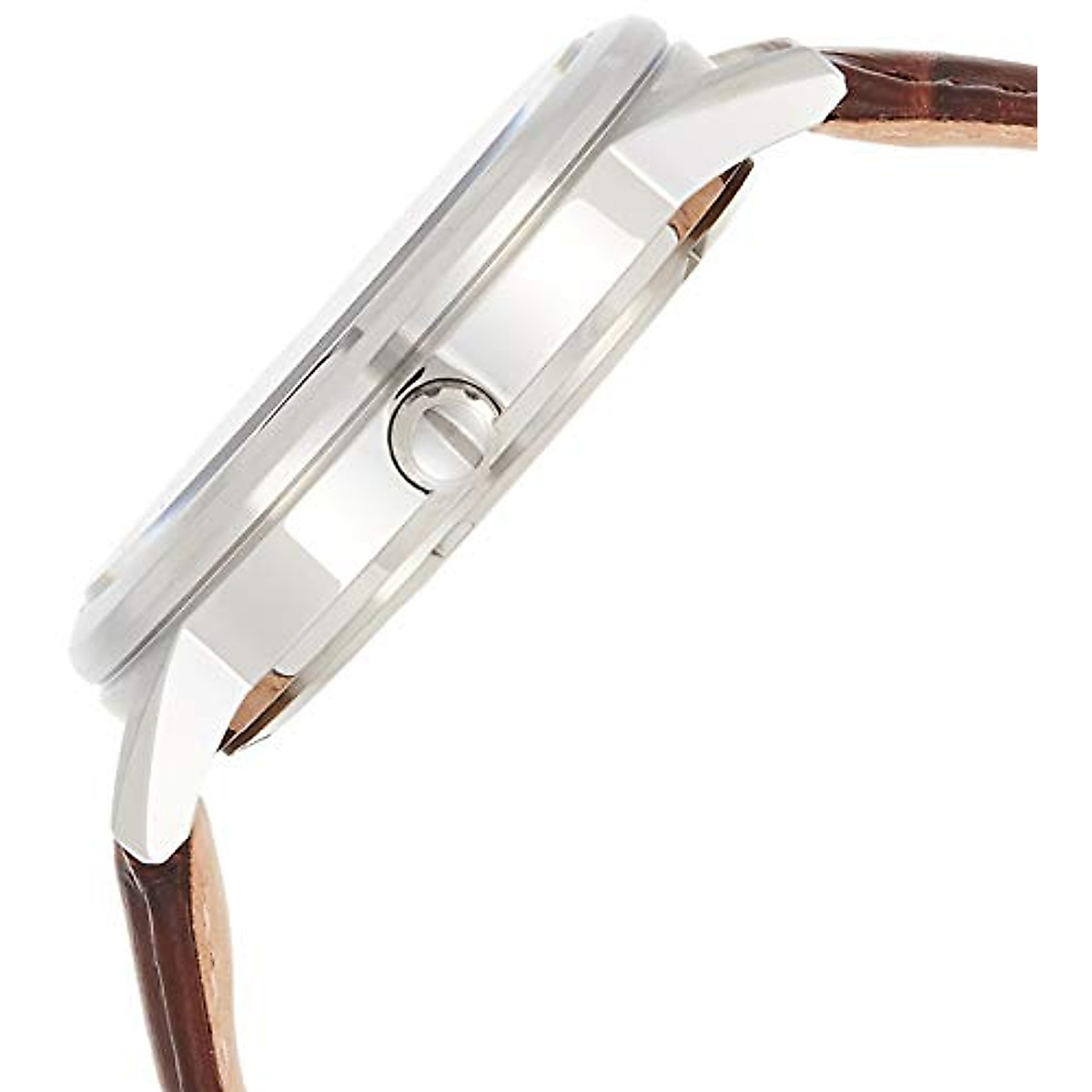 Citizen Men's Eco-Drive Corso Classic Watch in Stainless Steel with Brown Leather strap, Blue Dial (Model: BU2070-12L)