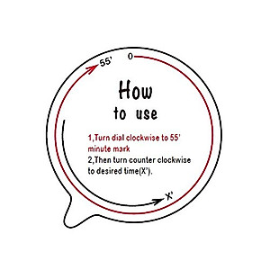 55 Minutes Magnetic Kitchen Bell Timers (Mint Green) - Manual Mechanical & No Battery Required, Retro Fire Bell, Bike Bell Cute Design, Timer for Cooking, Baking, Barbecue Learning, or Exercise Alarm