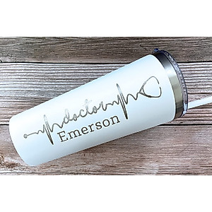 Personalized Doctor Laser Engraved 22 oz Tumbler with Straw, Future Doctor, Doctor MD, Doctor Gift for Men