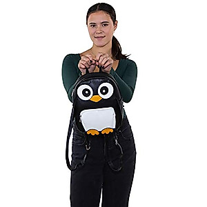 Sleepyville Critters - Mini Penguin Backpack in Vinyl Material