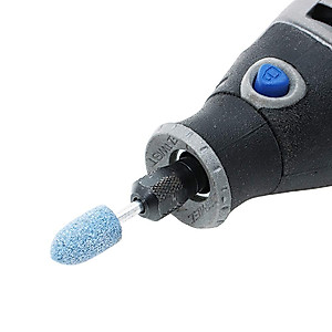 AUTOTOOLHOME 1/8" Shank Abrasive Mounted Stone Grinding Bits Sanding Drill Bit for Rotary Tool Flap Wheel for Grinding, Polishing, Deburring Ferrous Metal 10 Pack