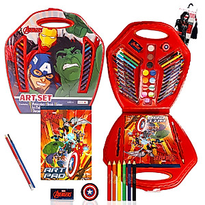 Marvel Avengers Craft Set for Kids - Ultimate Superhero Arts and Crafts Bundle with Activity Book, Coloring Pads, Stickers, and More (Superhero Activity Set)