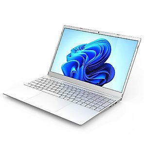 Acogedor Laptop Computer, 15.6in N5095CPU 1920x1080 IPS HD Screen Laptop, 16GB RAM, 128GB ROM, with Fingerprint Unlock, for 11