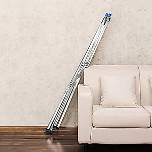 Drying Rack Stainless Steel Floor Folding X-Type Double Pole Clothes Pole Indoor and Outdoor Balcony Telescopic FANJIANI (Color : A)