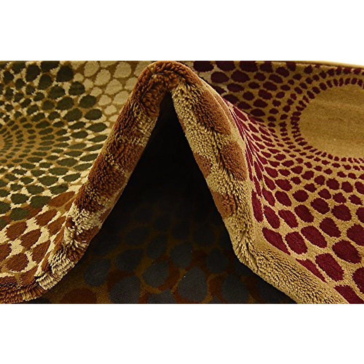 Unique Loom Barista Collection Area Rug - Java (5' 3" x 8' Rectangle, Beige/ Black)