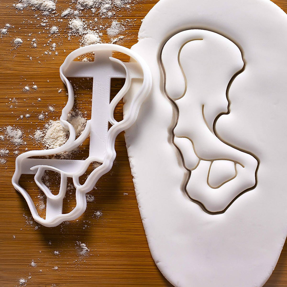 Set of 3 cookie cutters (Designs: Hip, Femur & Tibia Bone), 3 pieces - Bakerlogy