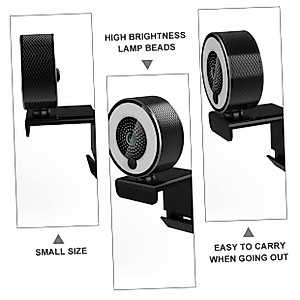 Hoement Camera Live Streaming Webcam 480p Webcam USB Recording Webcam Video Calling Webcam Desktop Computer Live Webcam Desktop Webcam with Microphone Aluminum Shell Laptop 1080p